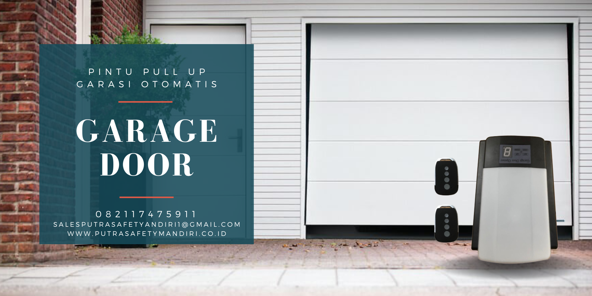 PINTU GARASI PULL UP, MESIN GARAGE DOOR OTOMATIS