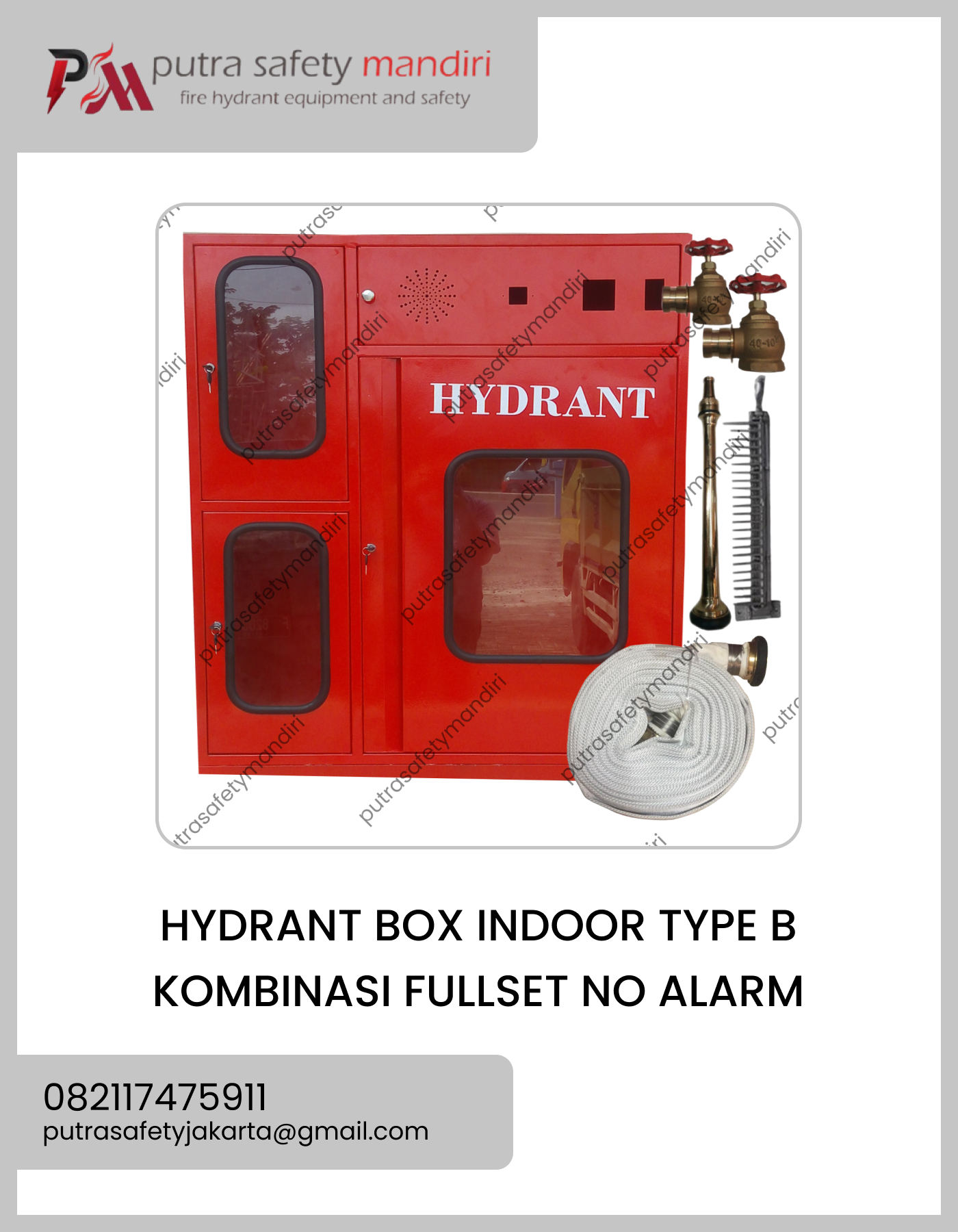 HYDRANT BOX KOMBINASI TIPE B KACA FULLSET BOX APAR