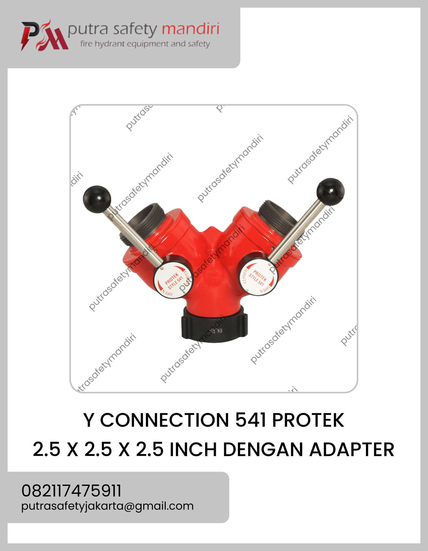 JUAL Y CONNECTION 541 MEREK PROTEK UKURAN 2.5 INCH