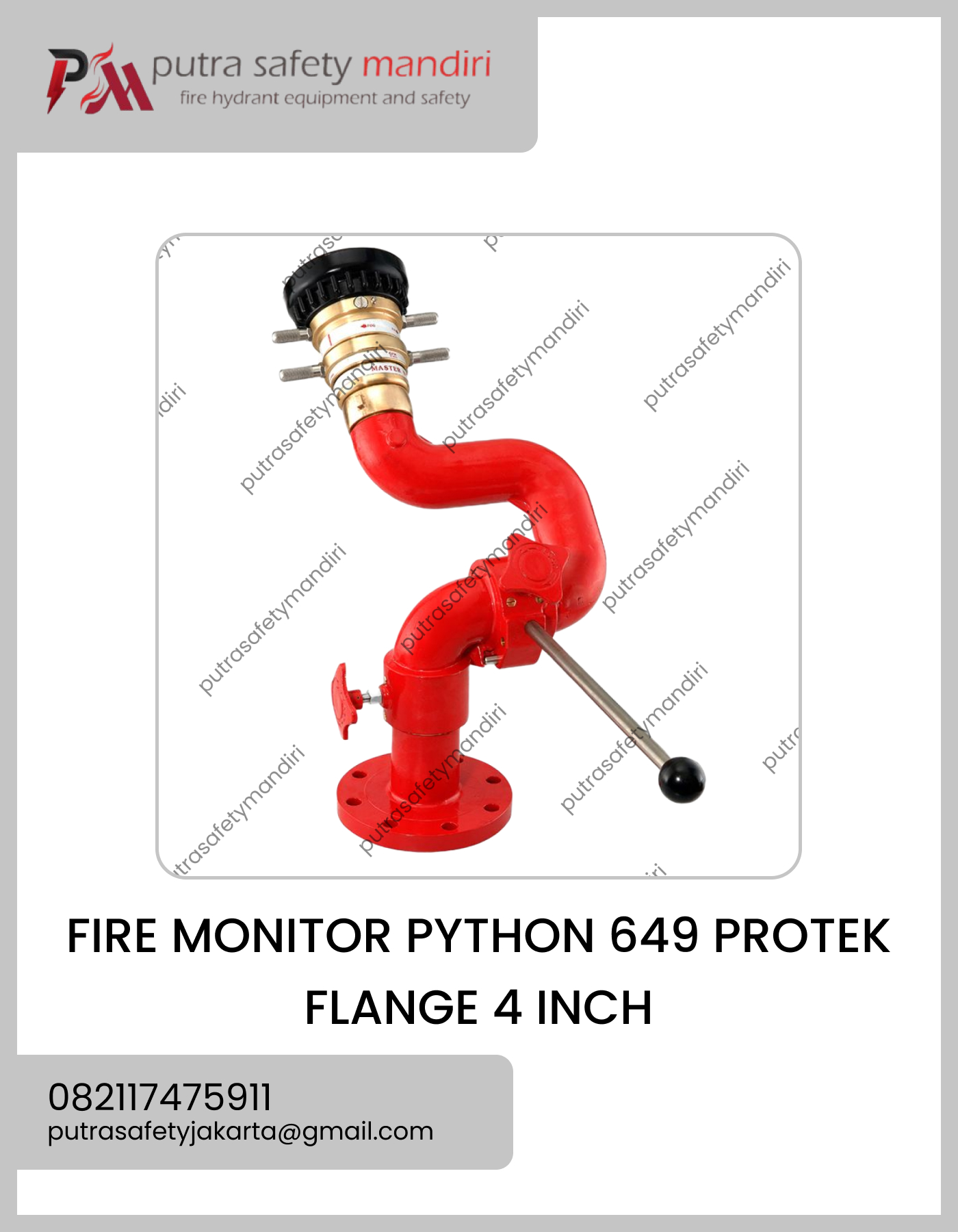 JUAL FIRE MONITOR PYTHON TYPE 649 PEMADAM PITON