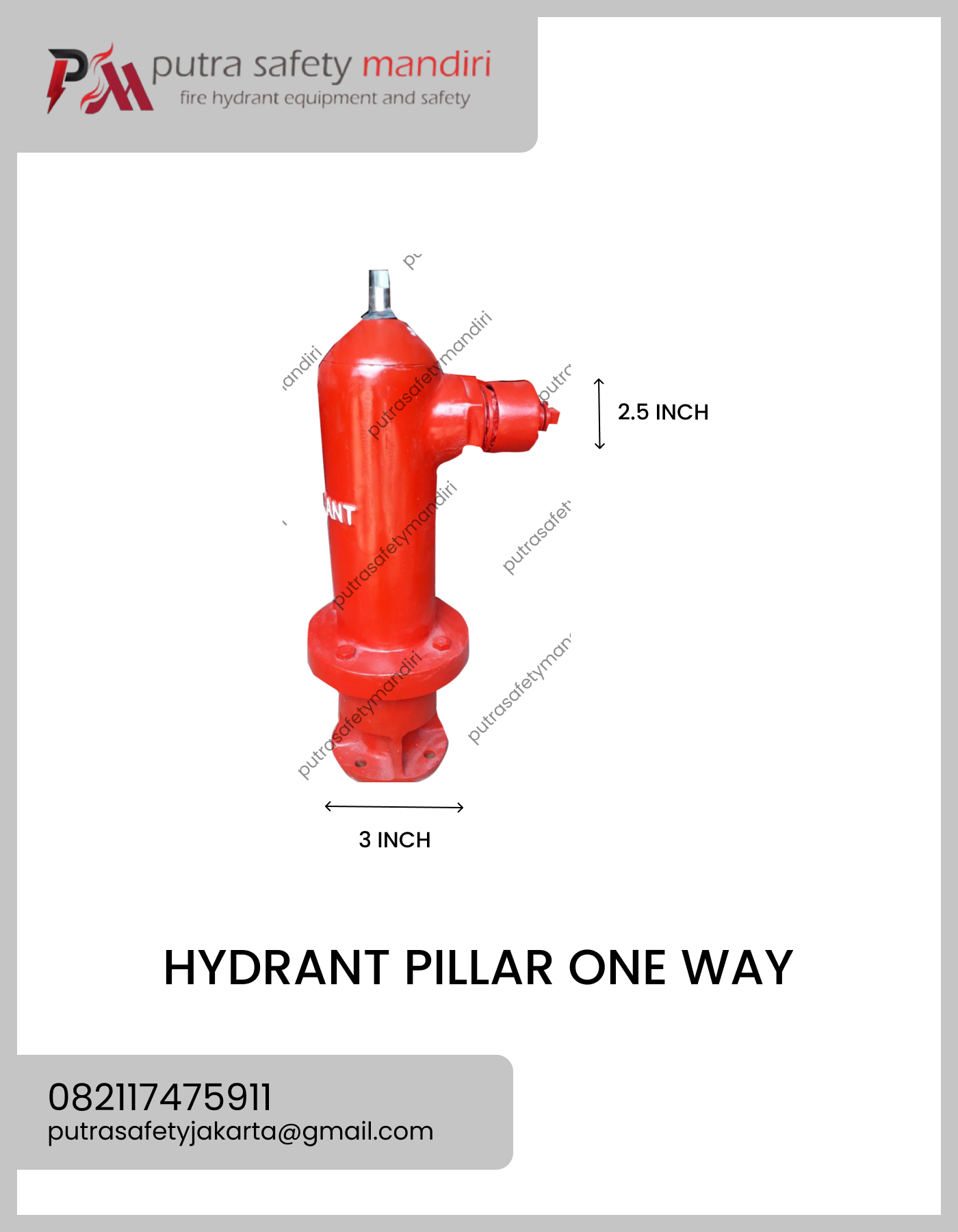 HYDRANT PILLAR ONE WAY HIGH GRADE TIANG HIDRAN