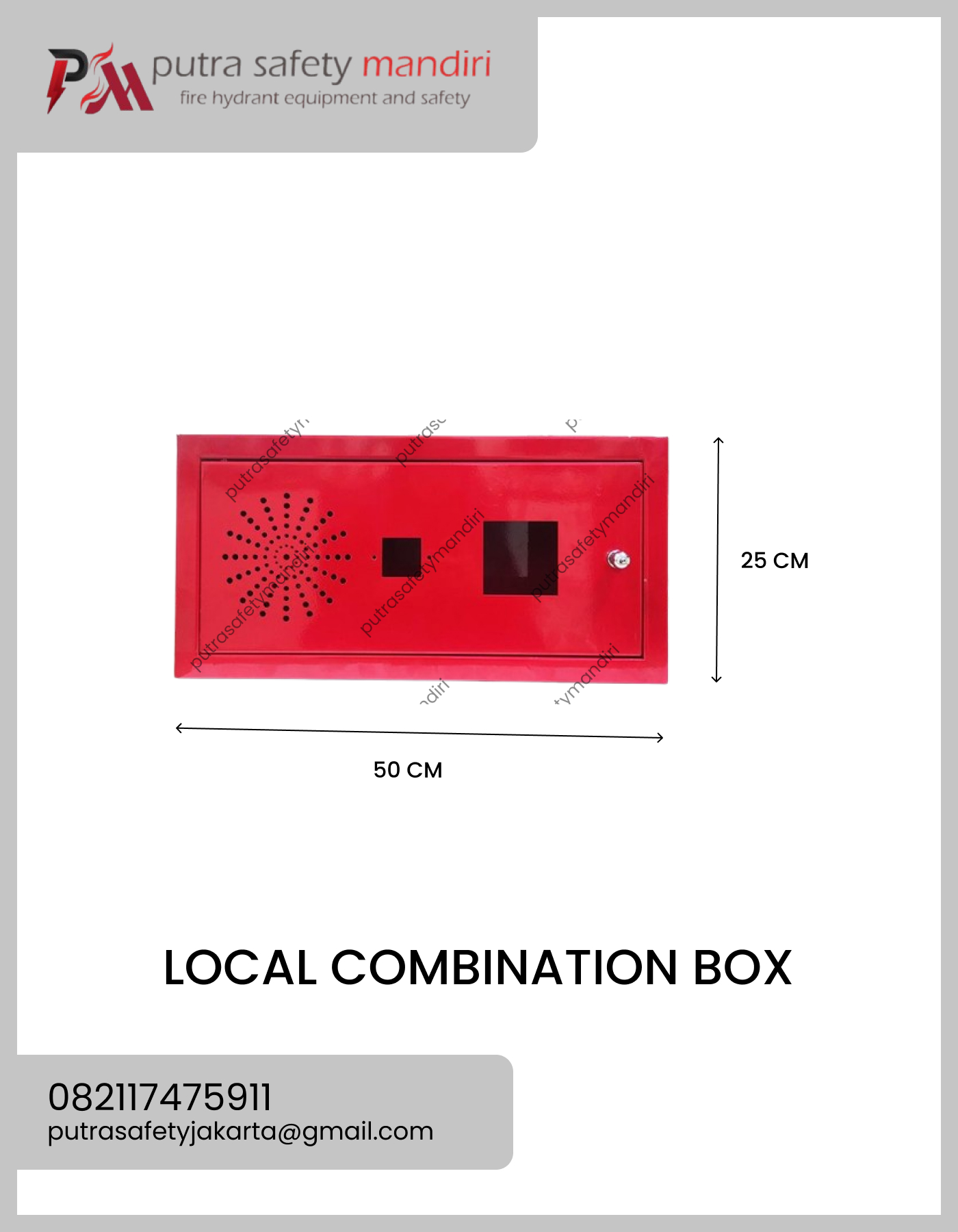 JUAL LOCAL COMBINATION BOX SIZE 25X50X10 KOTAK FIRE