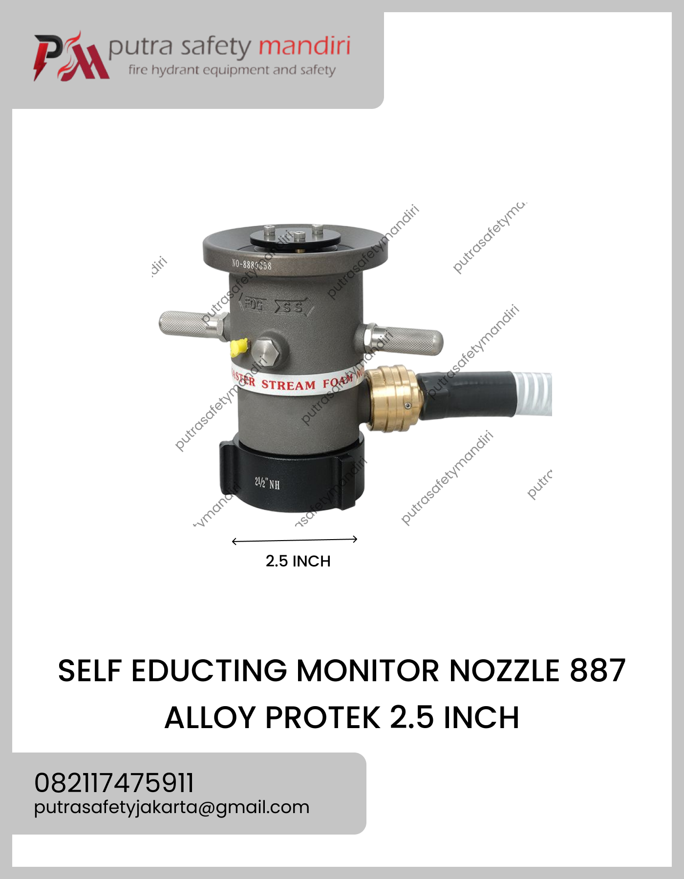 JUAL PROTEK SELF EDUCTING NOZZLE TIPE 887 ALLOY