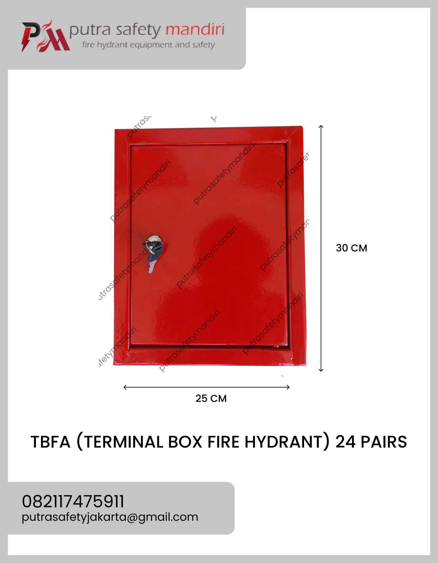 TERMINAL BOX FIRE ALARM TBFA 24 PAIRS JUNCTION BOX
