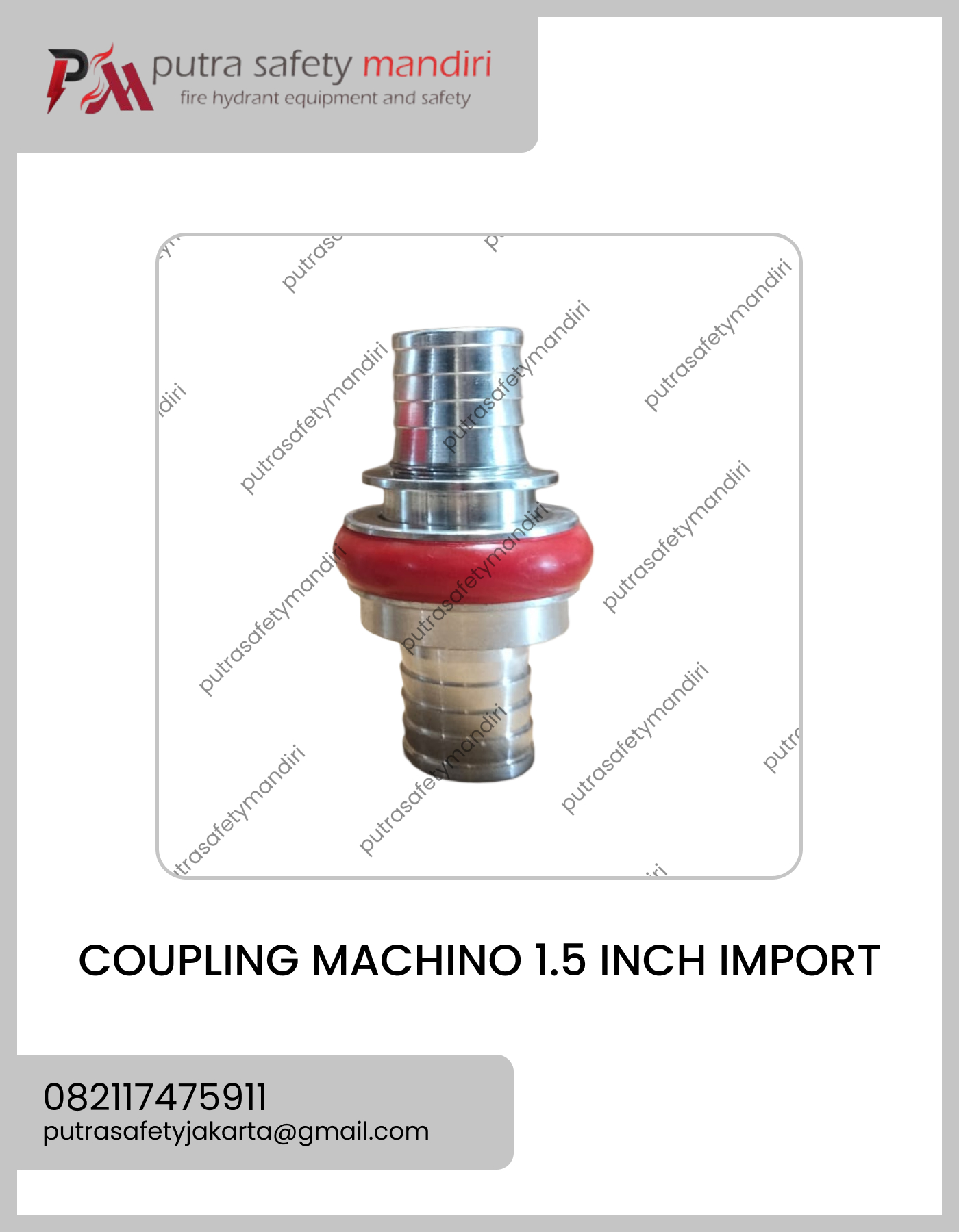 MACHINO COUPLING ALUMINIUM 1.5 INCH KOPLING SELANG