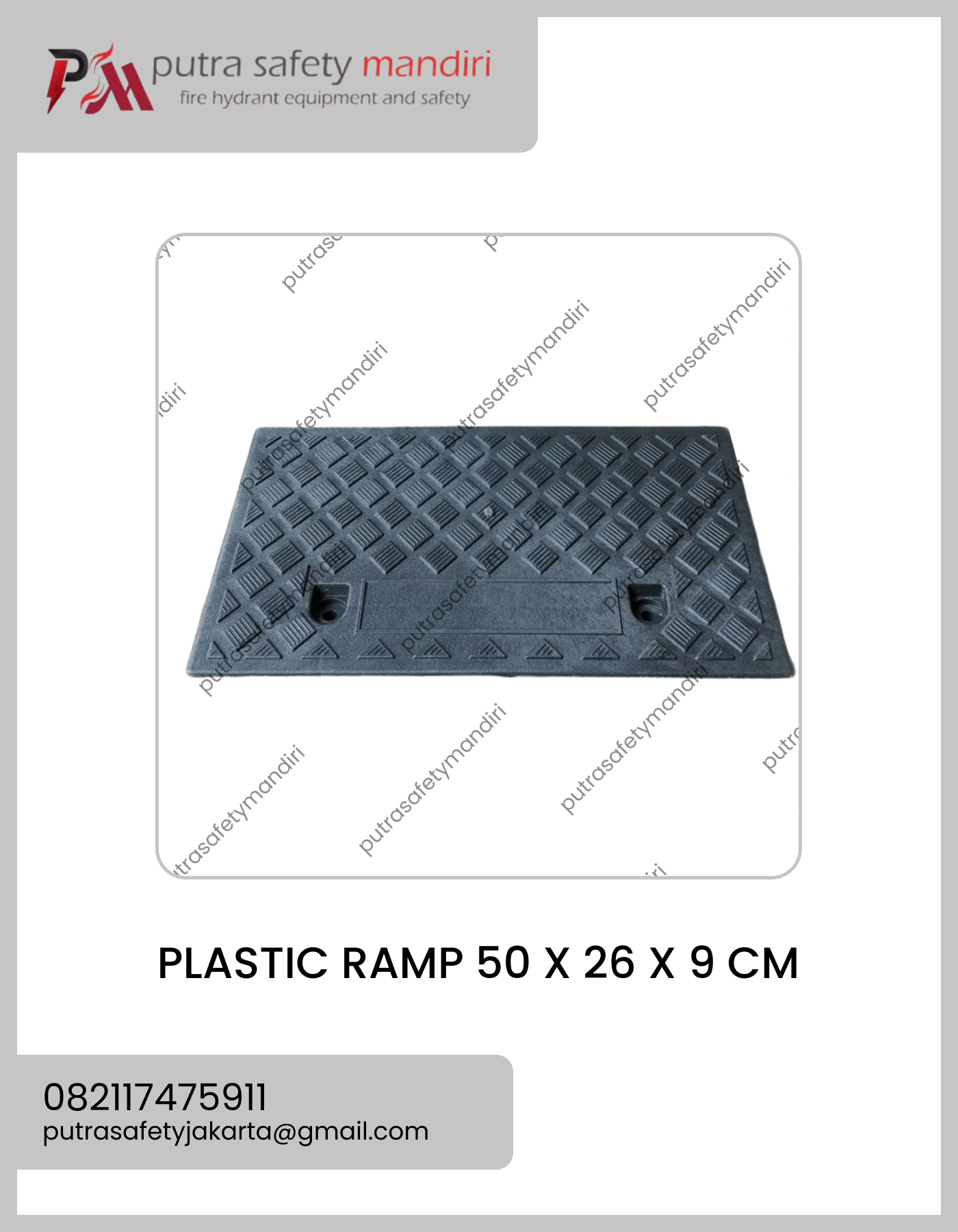 RAMP PLASTIK 50X26X9 CM ANTI SKID MAT BAHAN PVC
