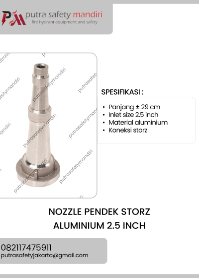 SHORT JET NOZZLE 2.5 INCH STORZ ALUMINIUM IMPORT