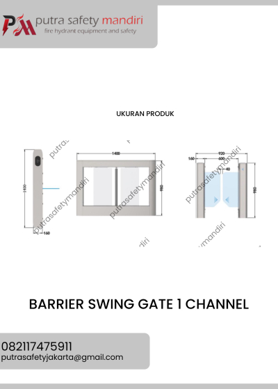 SWING GATE 1 LANE AUTOMATIC BARRIER SINGLE CHANNEL