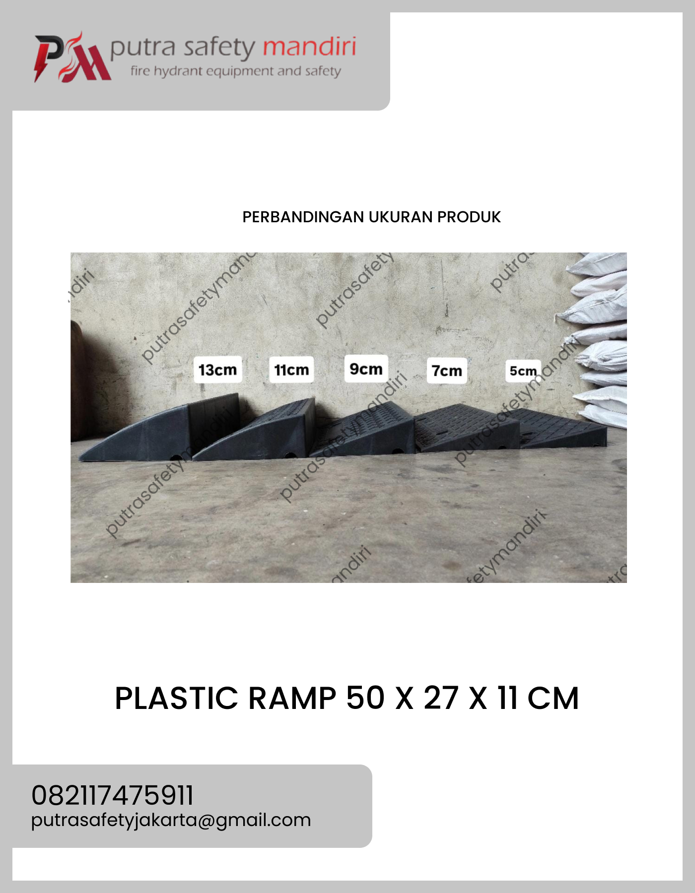 CURB RAMP 50X27X11 CM PLASTIK PVC TANJAKAN