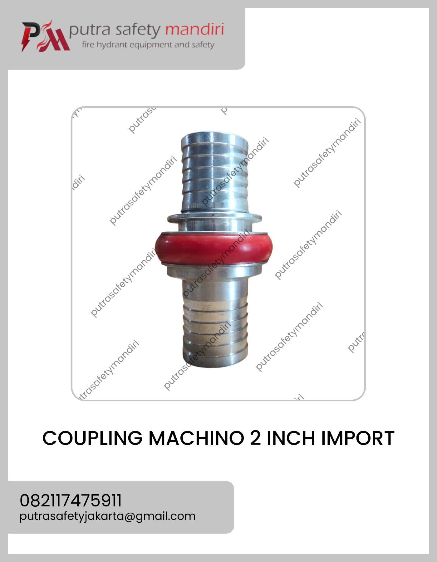 COUPLING MACHINO 2" ALUMINIUM IMPORT KOPLING