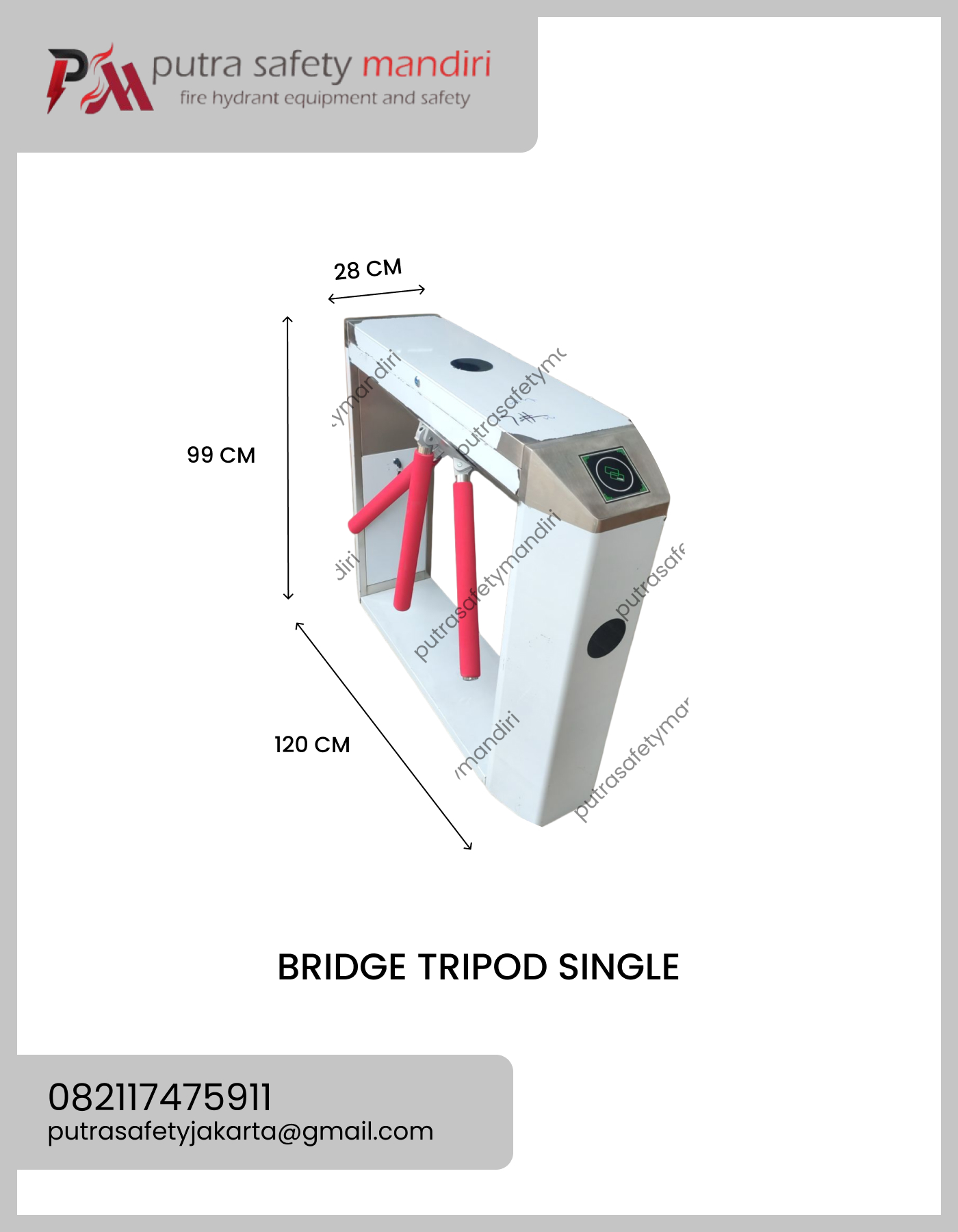 BRIDGE TRIPOD TURNSTILE BARRIER GATE PEDESTRIAN
