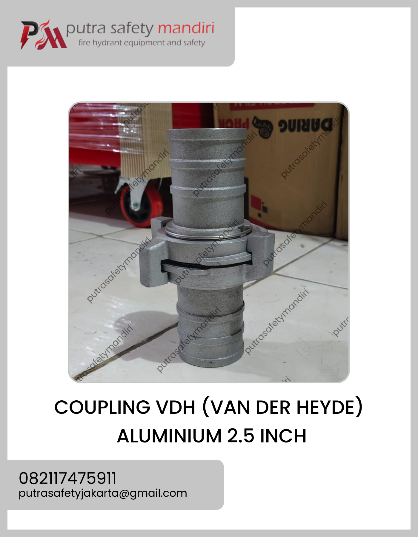 COUPLING VDH 2.5" ALUMINIUM ALLOY FIRE HOSE